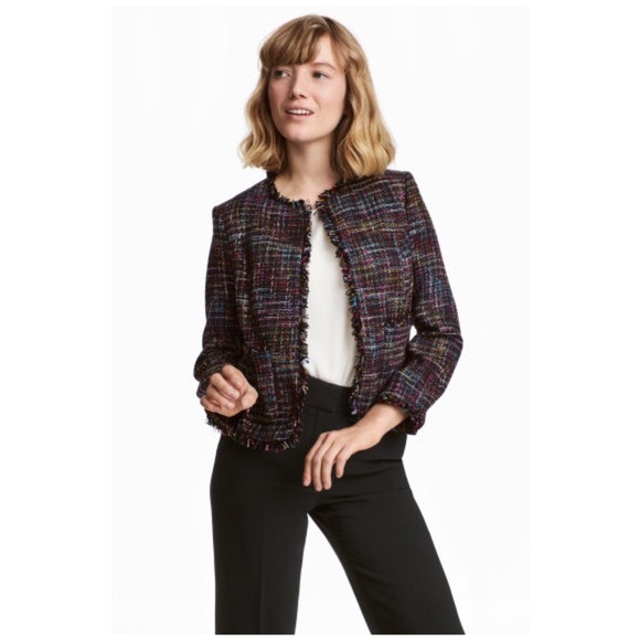 H&M | Jackets & Coats | H M Tweed Short Jacket | Poshmark